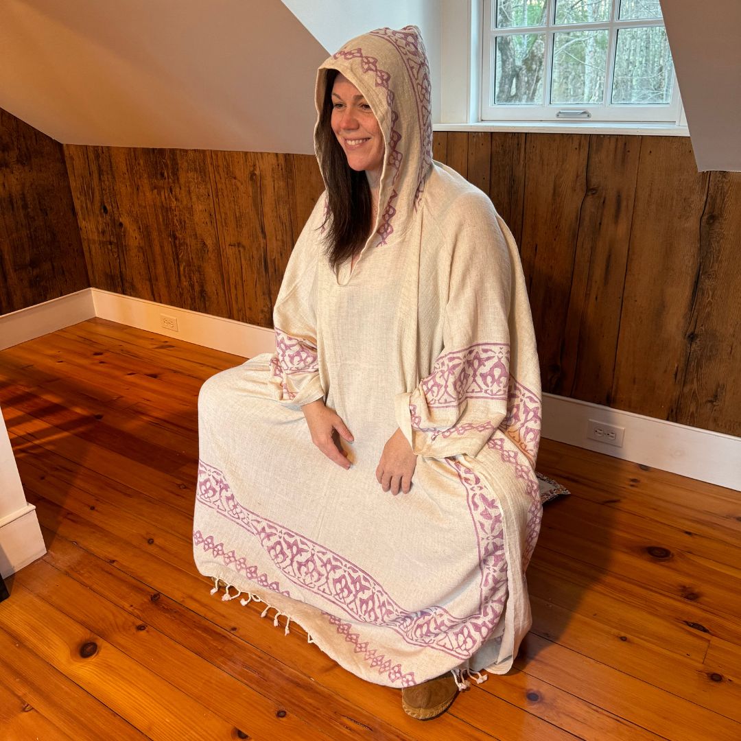 MSYMY Steam Gown, Sauna Loose Gift Bath Robe, Full Body Covering, Soft ...